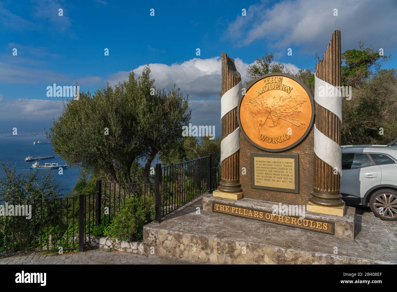 Strait of gibraltar pillars of hercules hi-res stock photography and ...