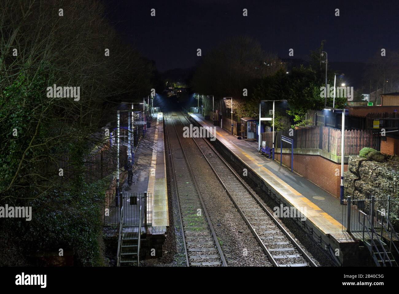 The small unstaffed railway station at Ramsgreave and Wilpshire on the ...