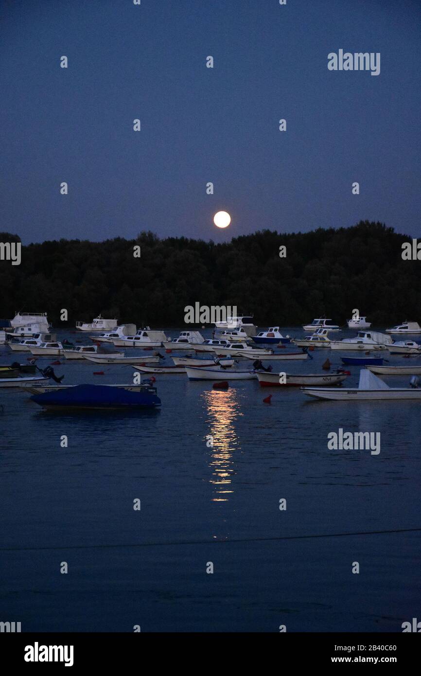 Moonlit boat hi-res stock photography and images - Alamy