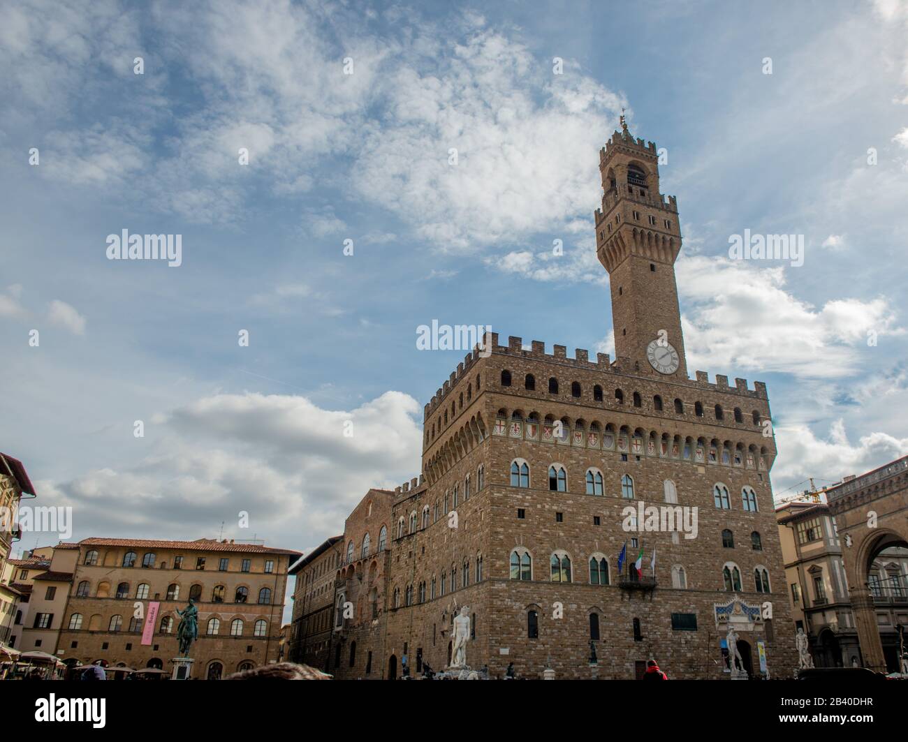 Florence Italy February 22 2020: Piazza della Signoria is the central ...