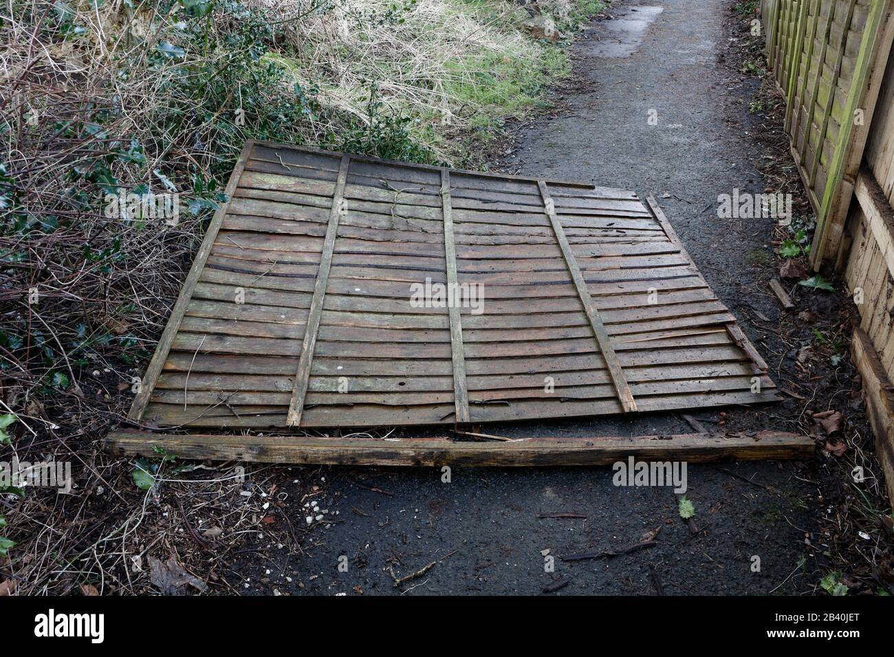 Broken down fence hi-res stock photography and images - Alamy