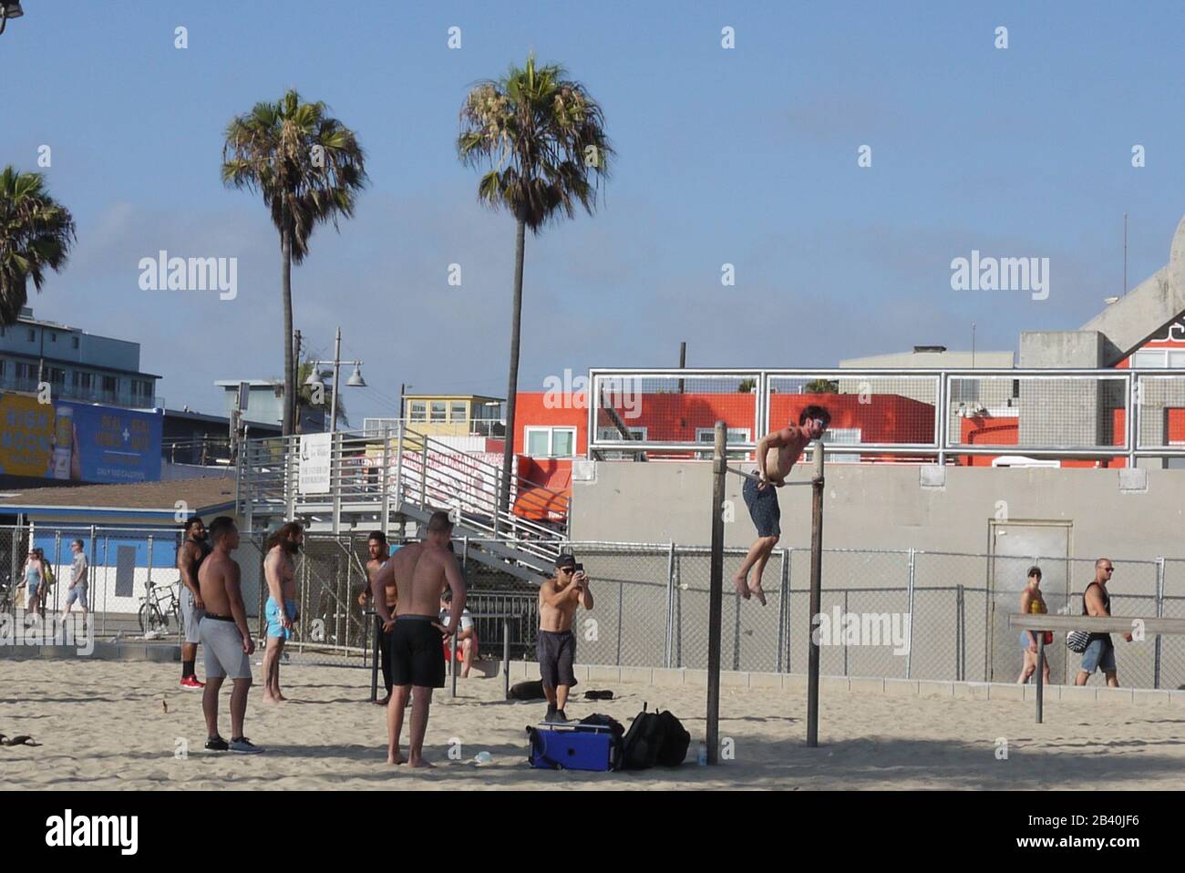 In and around Muscle Beach in Southern California Stock Photo - Alamy