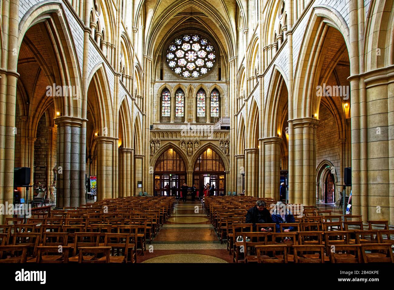 The Cathedral of the Blessed Virgin Mary, Truro, Cornwall, England; is ...