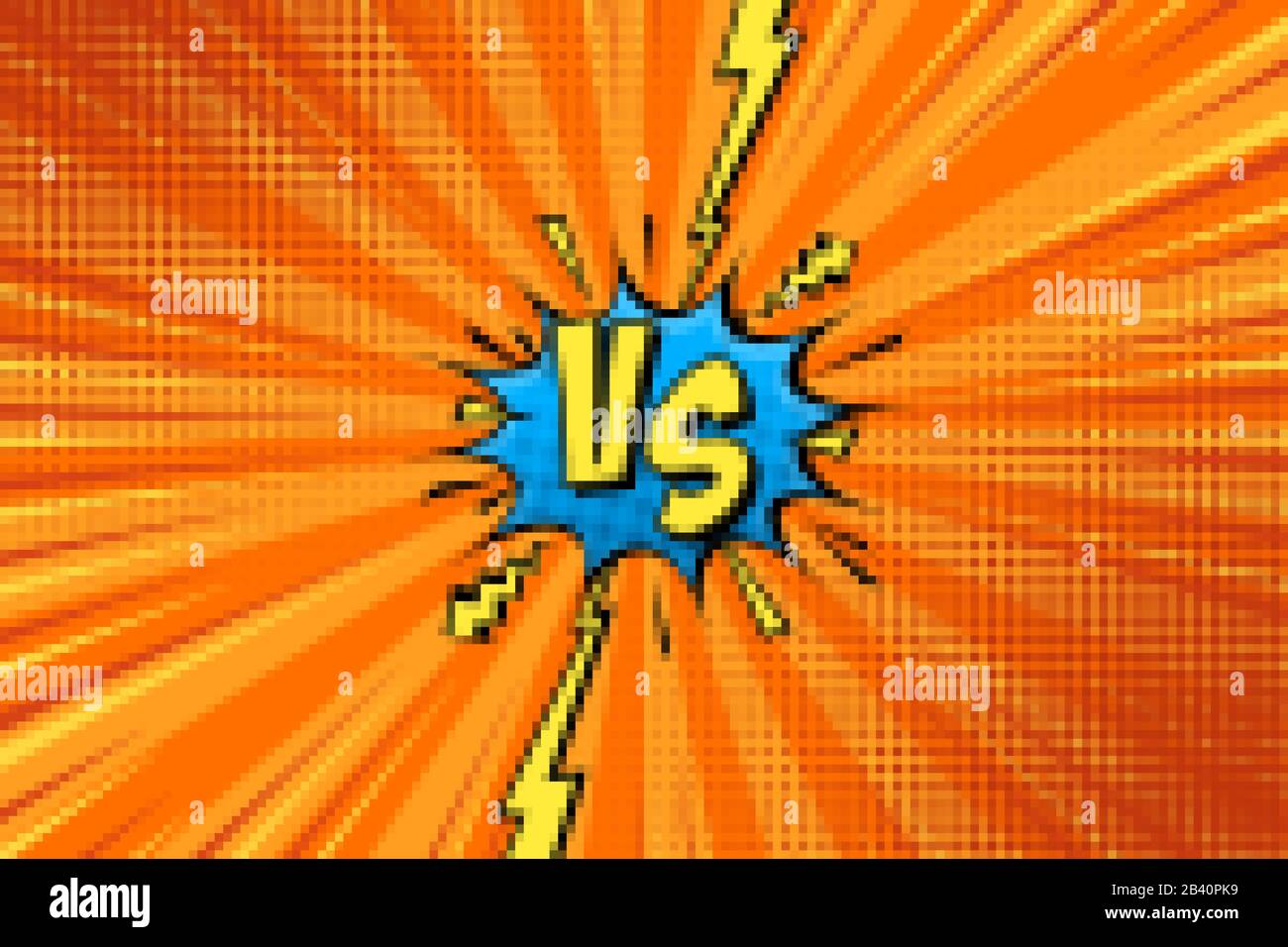 Cartoon comic background. Fight versus. Comics book colorful ...