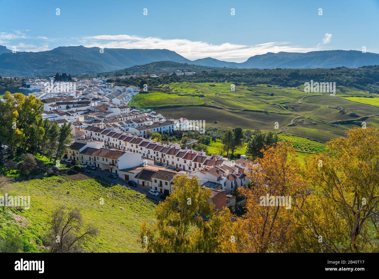 Malaga city top view panorama hi-res stock photography and images - Alamy