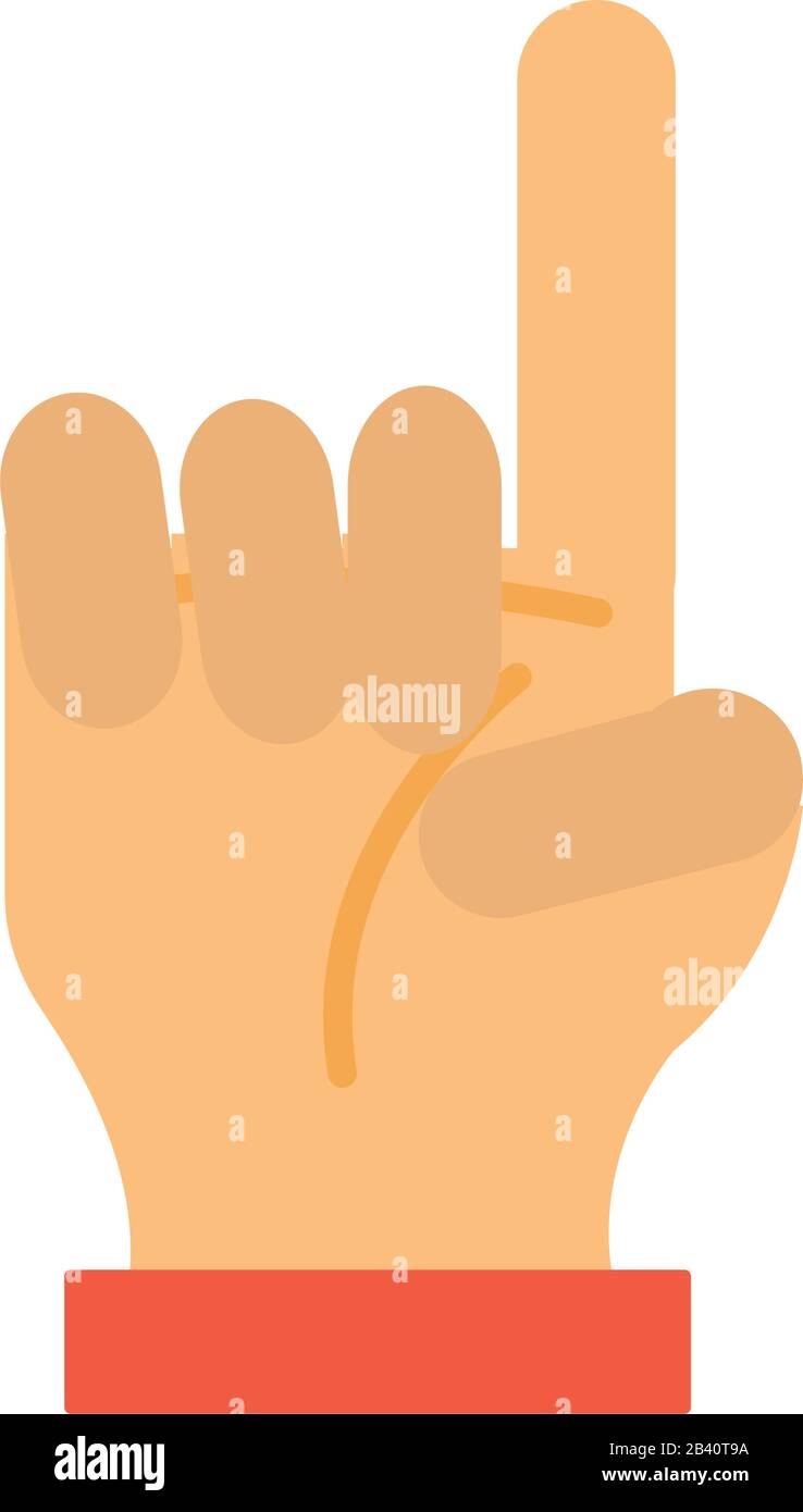 hand with index finger up ramadan arabic islamic celebration vector ...