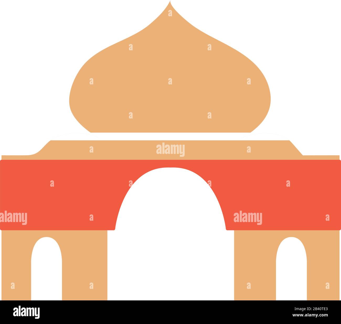 temple sacred place ramadan arabic islamic celebration vector ...