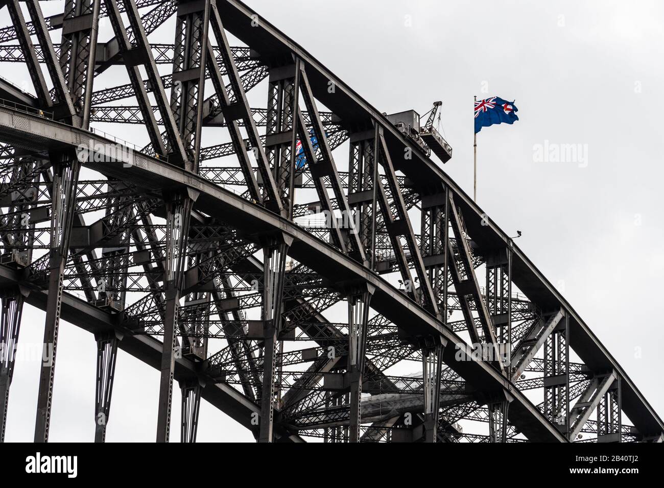 Detail of Harbour Bridge metal structure. Sydney, Australia Stock Photo ...