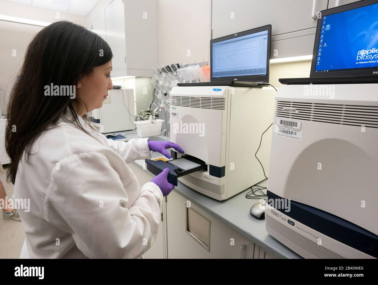 State of Texas Department of State Health Services (DSHS) worker ...