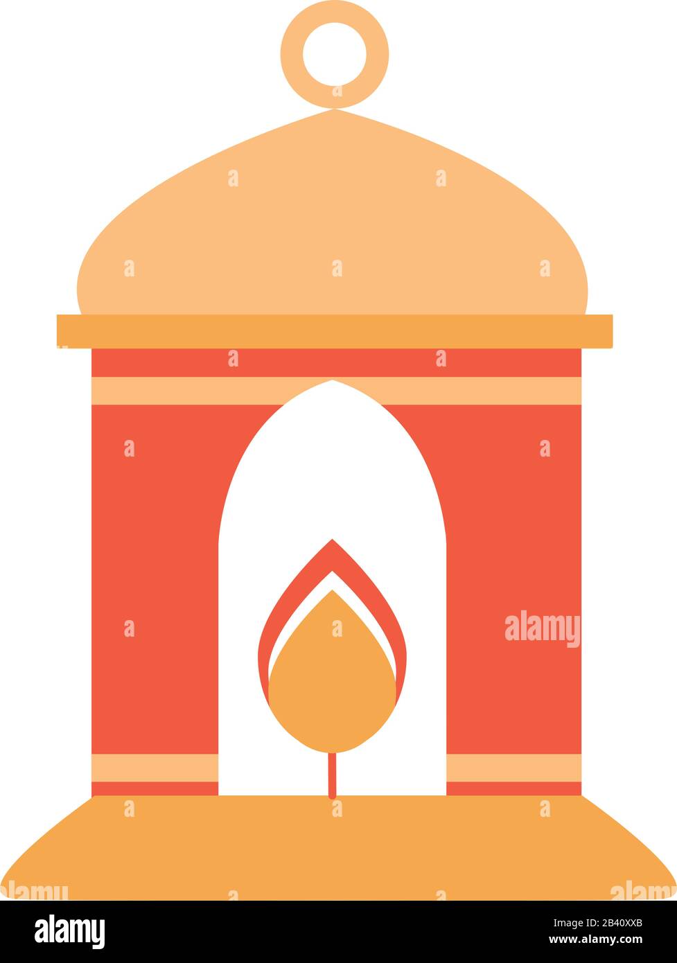 burning candle in lantern ramadan arabic islamic celebration vector ...