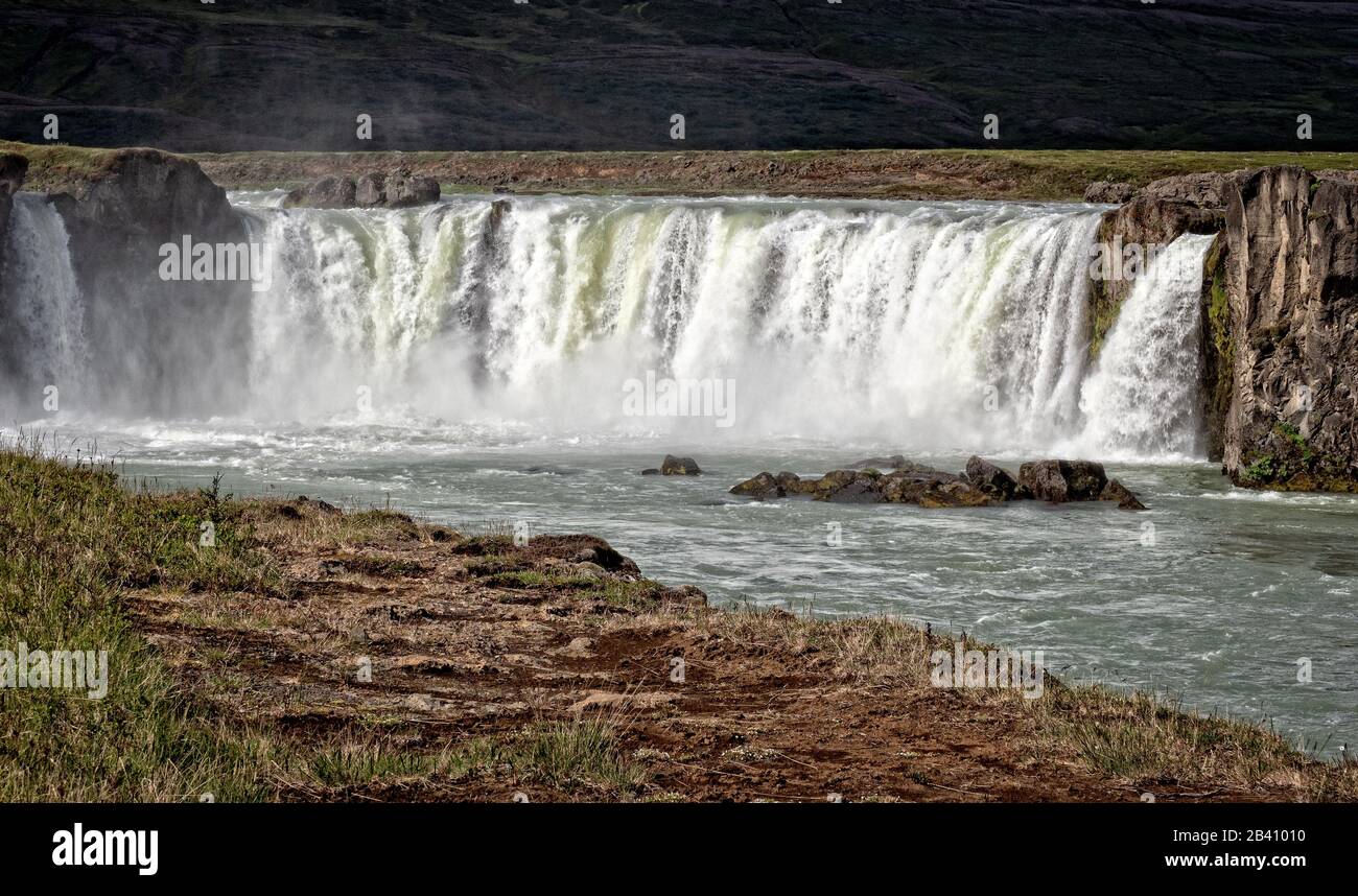 Iceland Godafoss Waterfall Stock Photo - Alamy