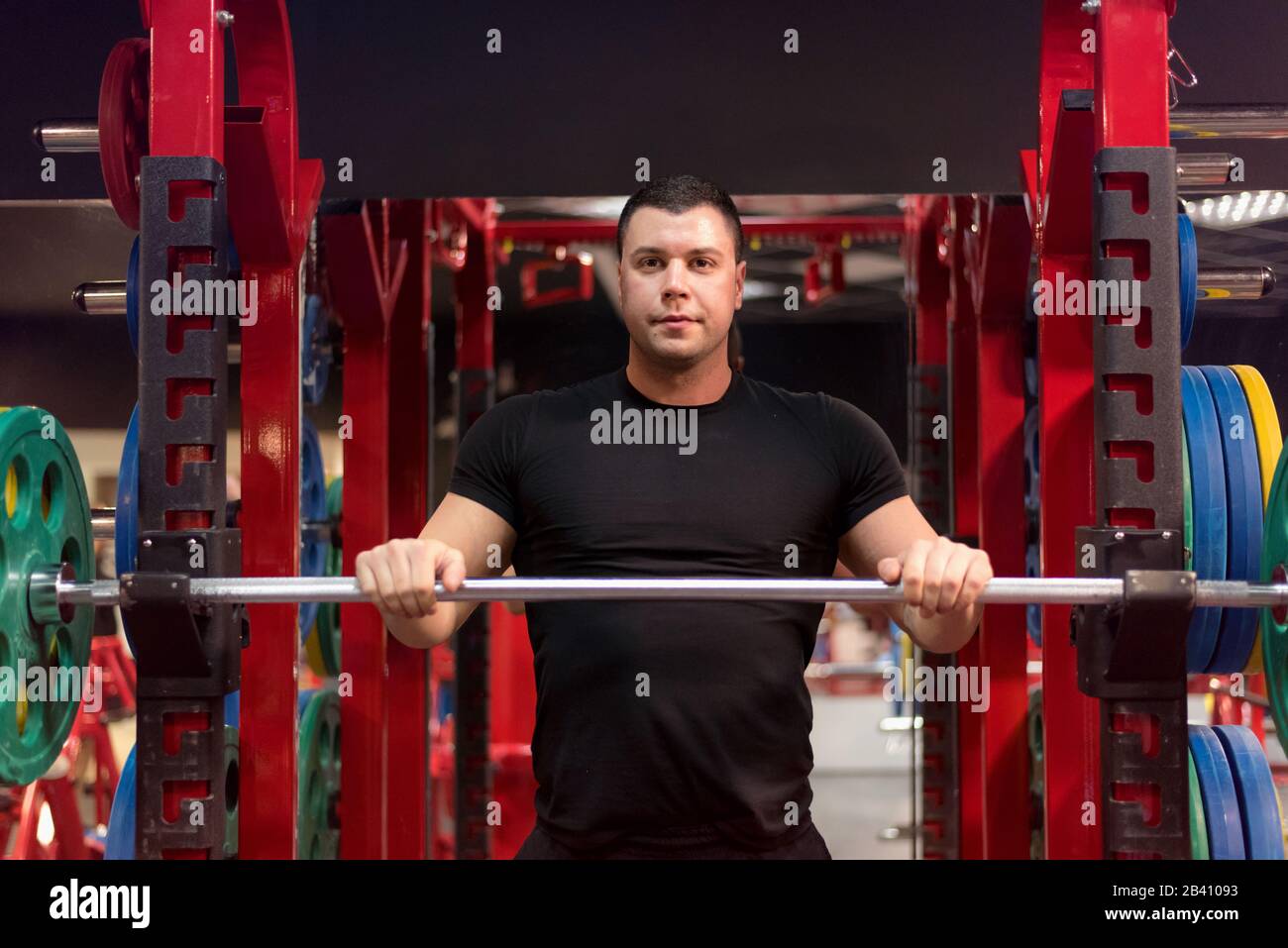 Hard Core Bodybuilding. Muscular athletic bodybuilder fitness model ...