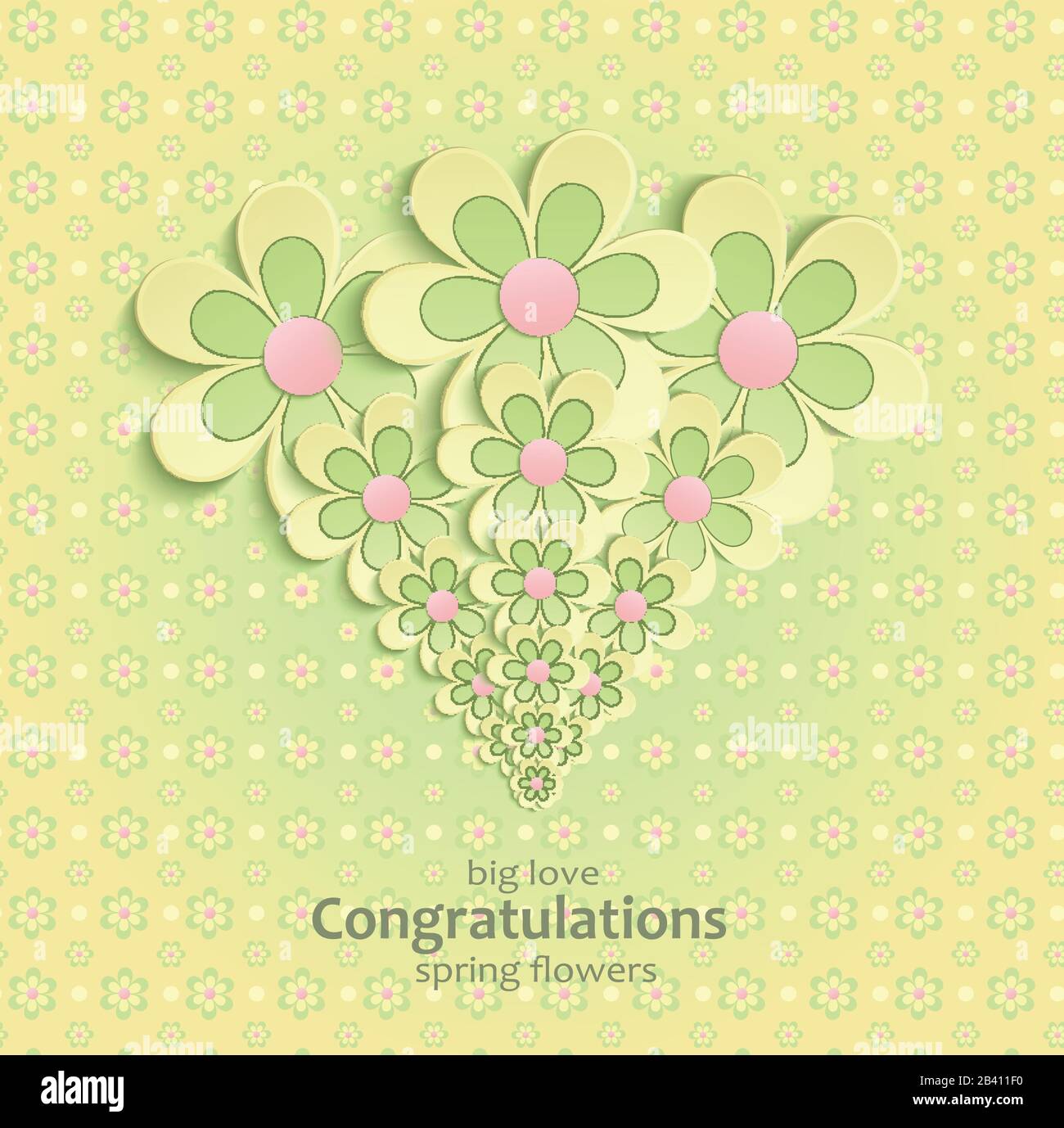 Springtime yellow flowers Stock Vector Images - Alamy