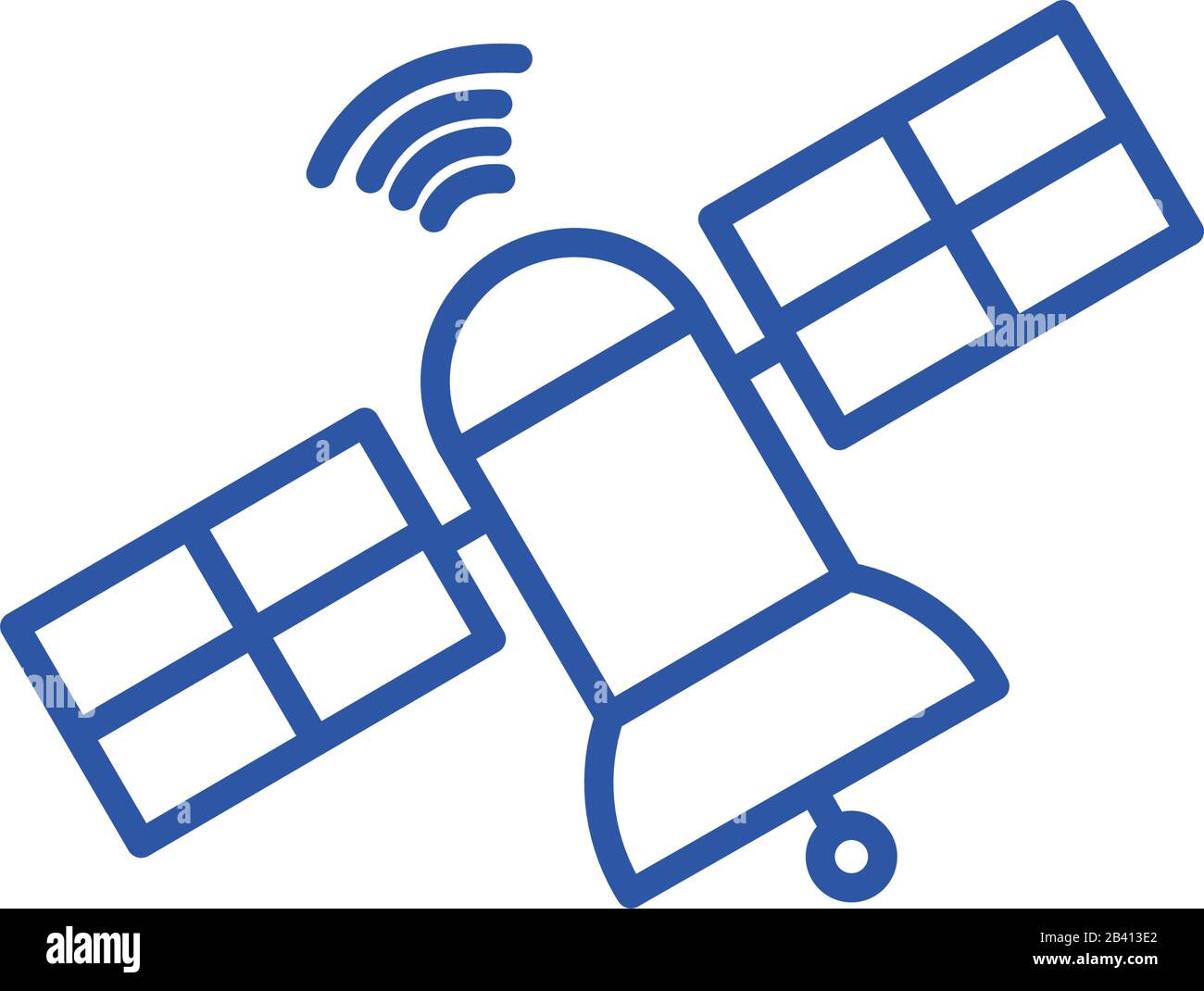 Antenna line style icon design, Signal broadcast internet technology ...