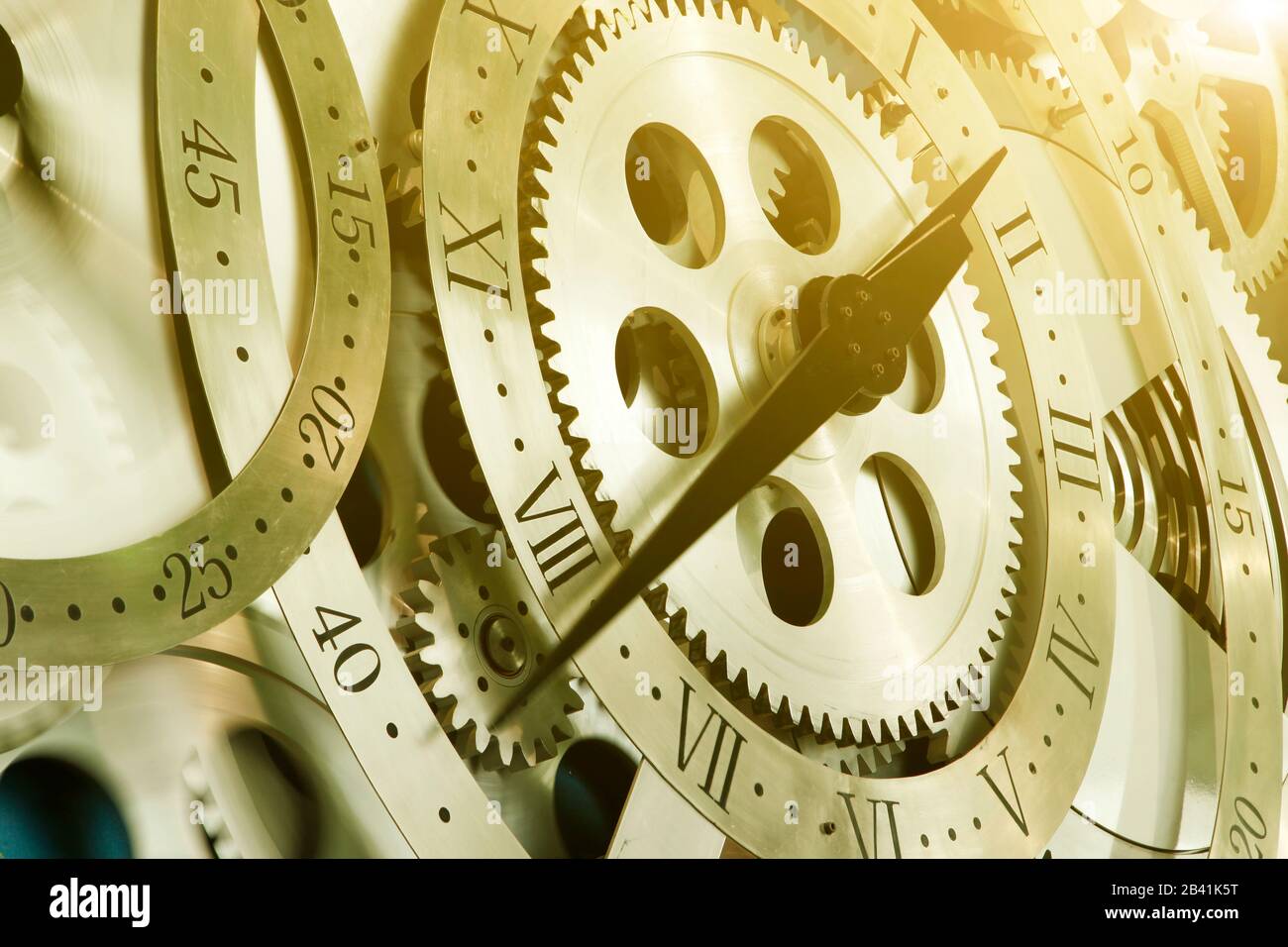 Rotating clock, close-up Stock Photo - Alamy
