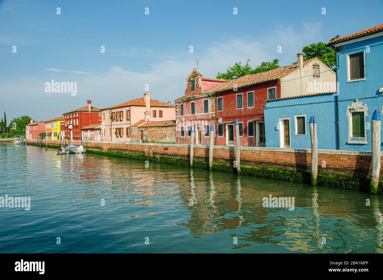 Beautiful colorful houses in Burano Venice Italy in Europe Stock Photo ...