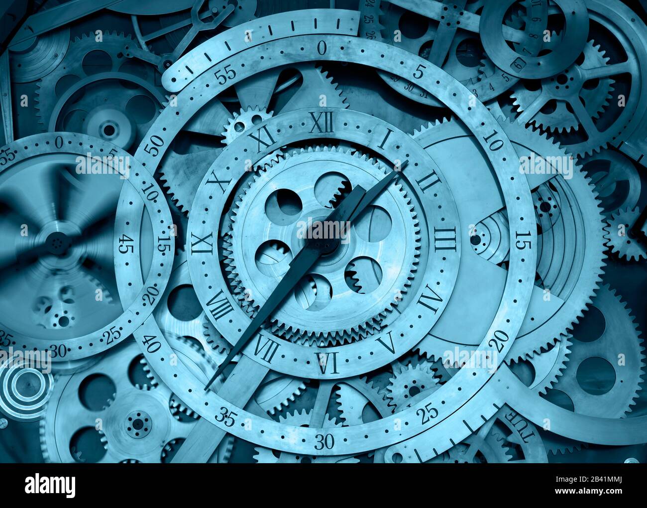 Rotating clock, close-up Stock Photo - Alamy