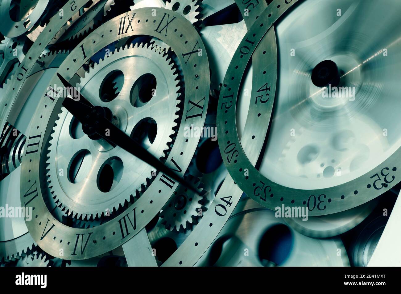 Rotating clock, close-up Stock Photo - Alamy