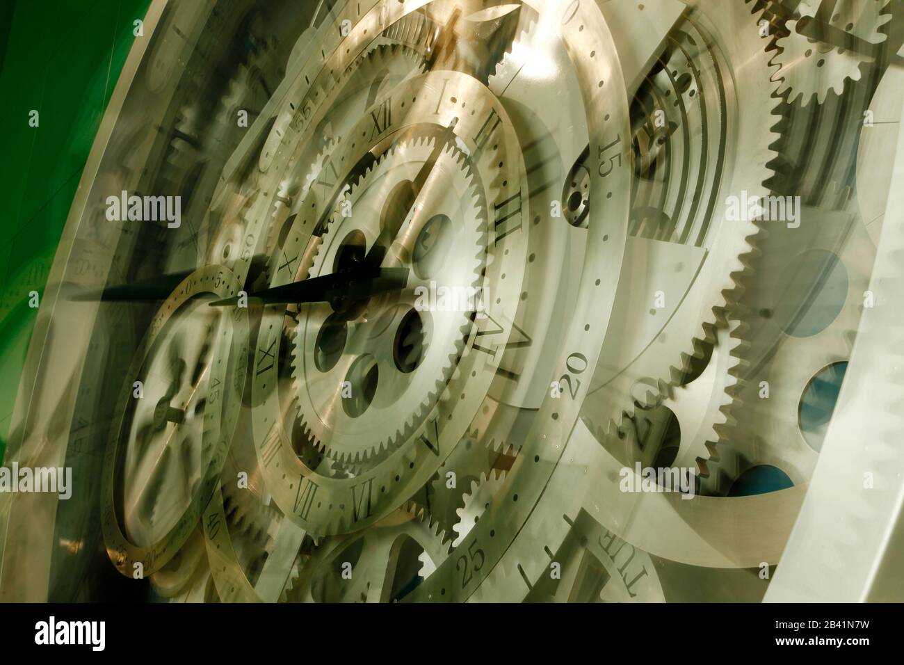 Rotating clock, close-up Stock Photo - Alamy