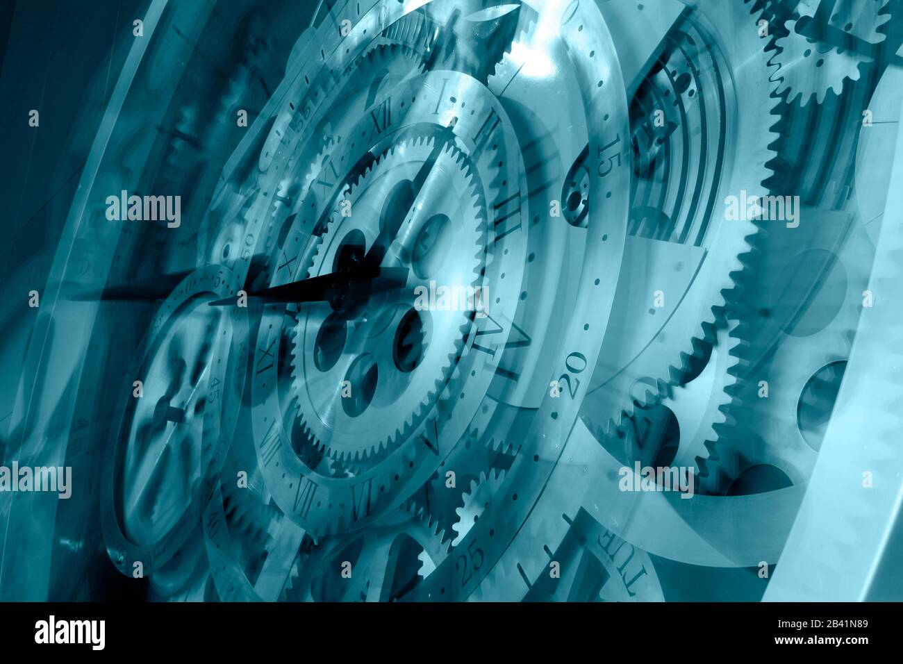 Clockwork mechanism retro clock rotating hi-res stock photography and ...