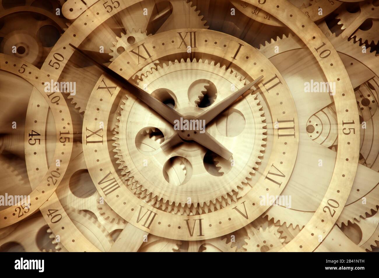 Rotating clock, close-up Stock Photo - Alamy