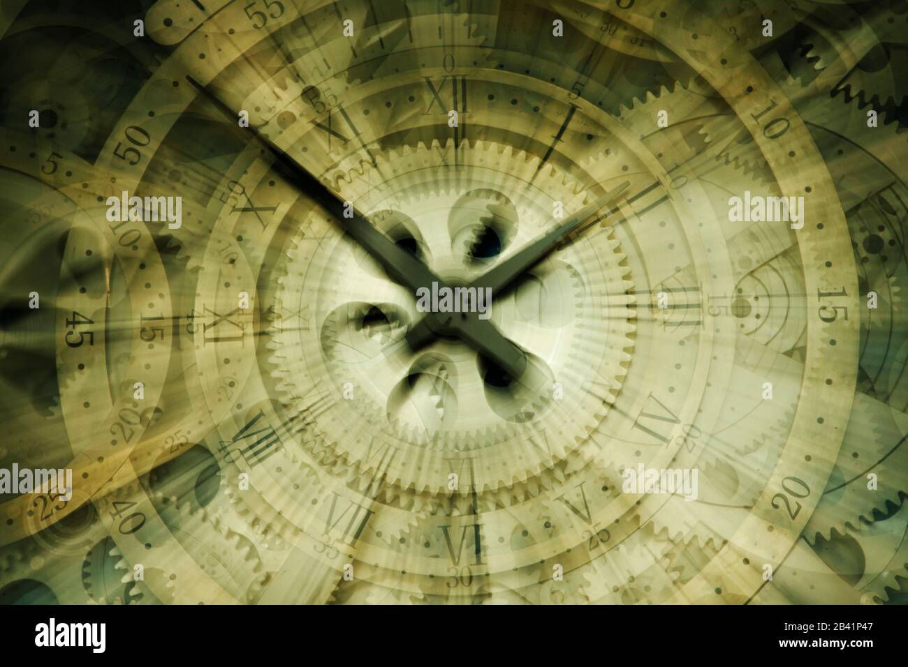 Rotating clock, close-up Stock Photo - Alamy