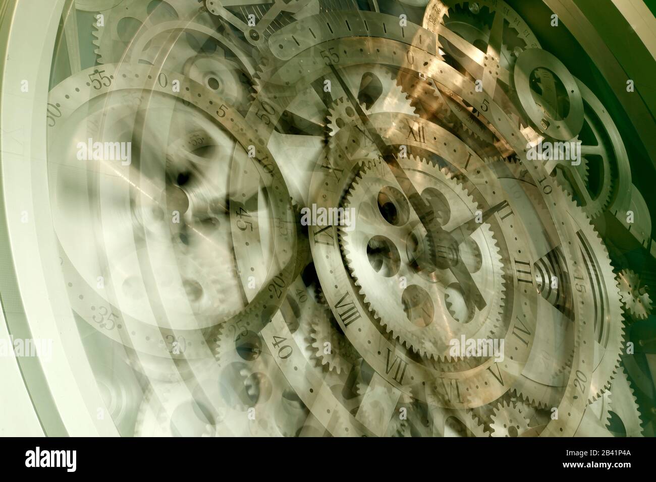 Rotating clock, close-up Stock Photo - Alamy
