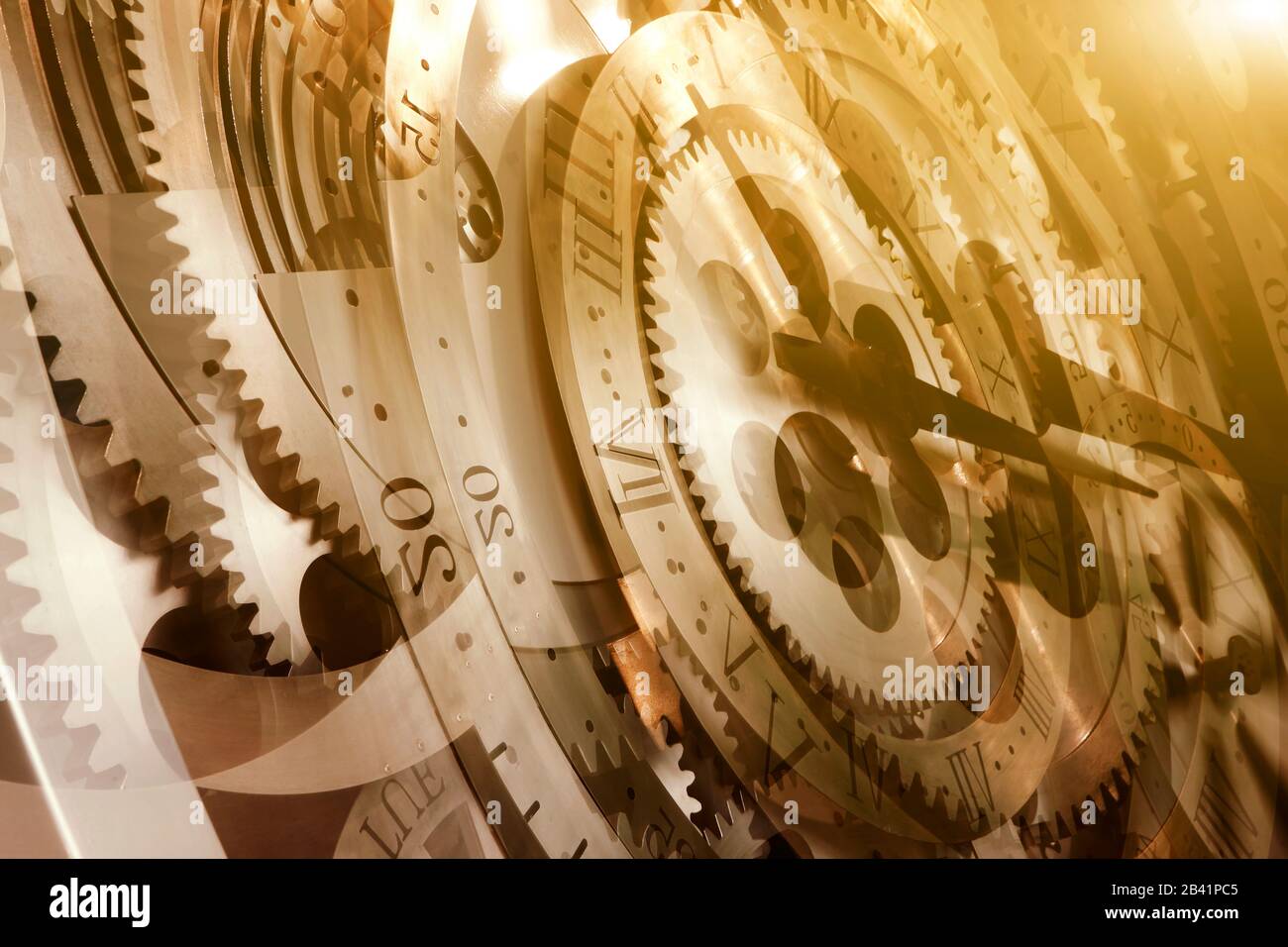 Rotating clock, close-up Stock Photo - Alamy