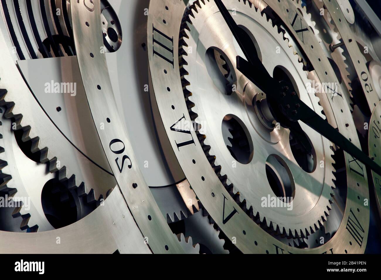 Rotating clock, close-up Stock Photo - Alamy