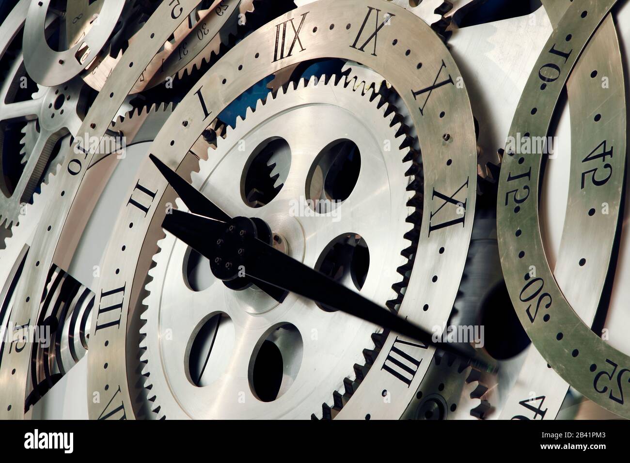 Rotating clock, close-up Stock Photo - Alamy