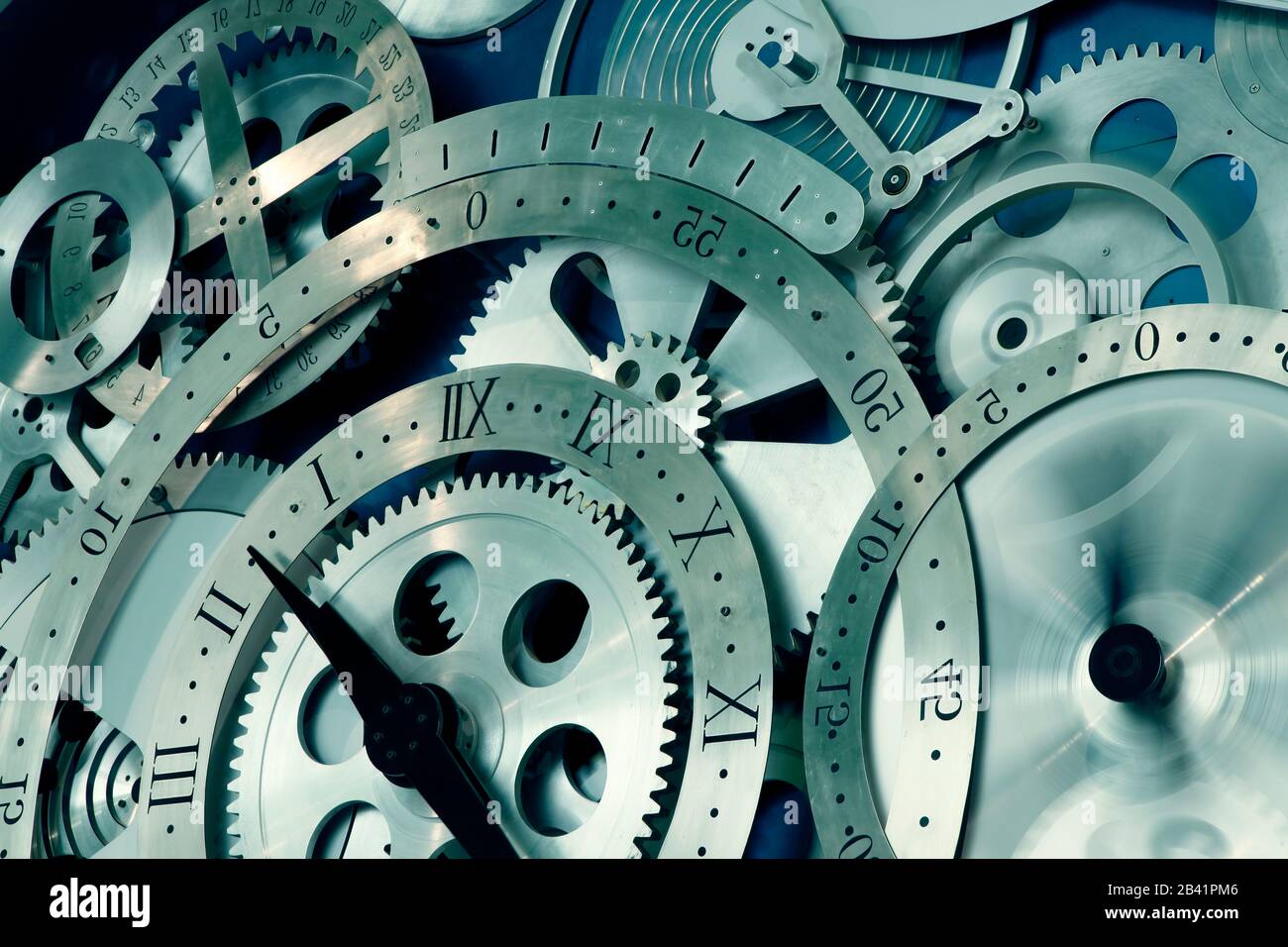 Rotating clock, close-up Stock Photo - Alamy