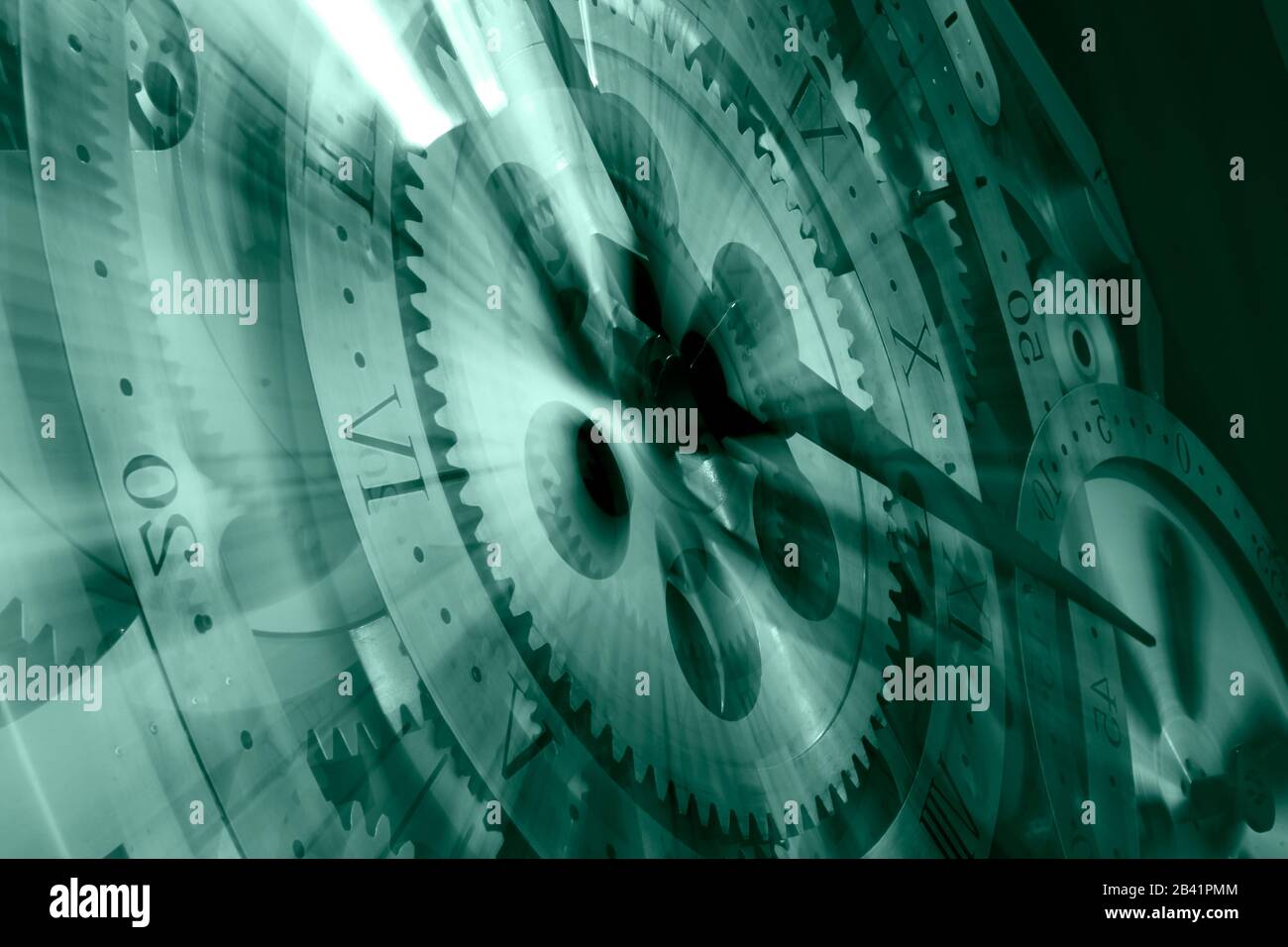 Rotating clock, close-up Stock Photo - Alamy