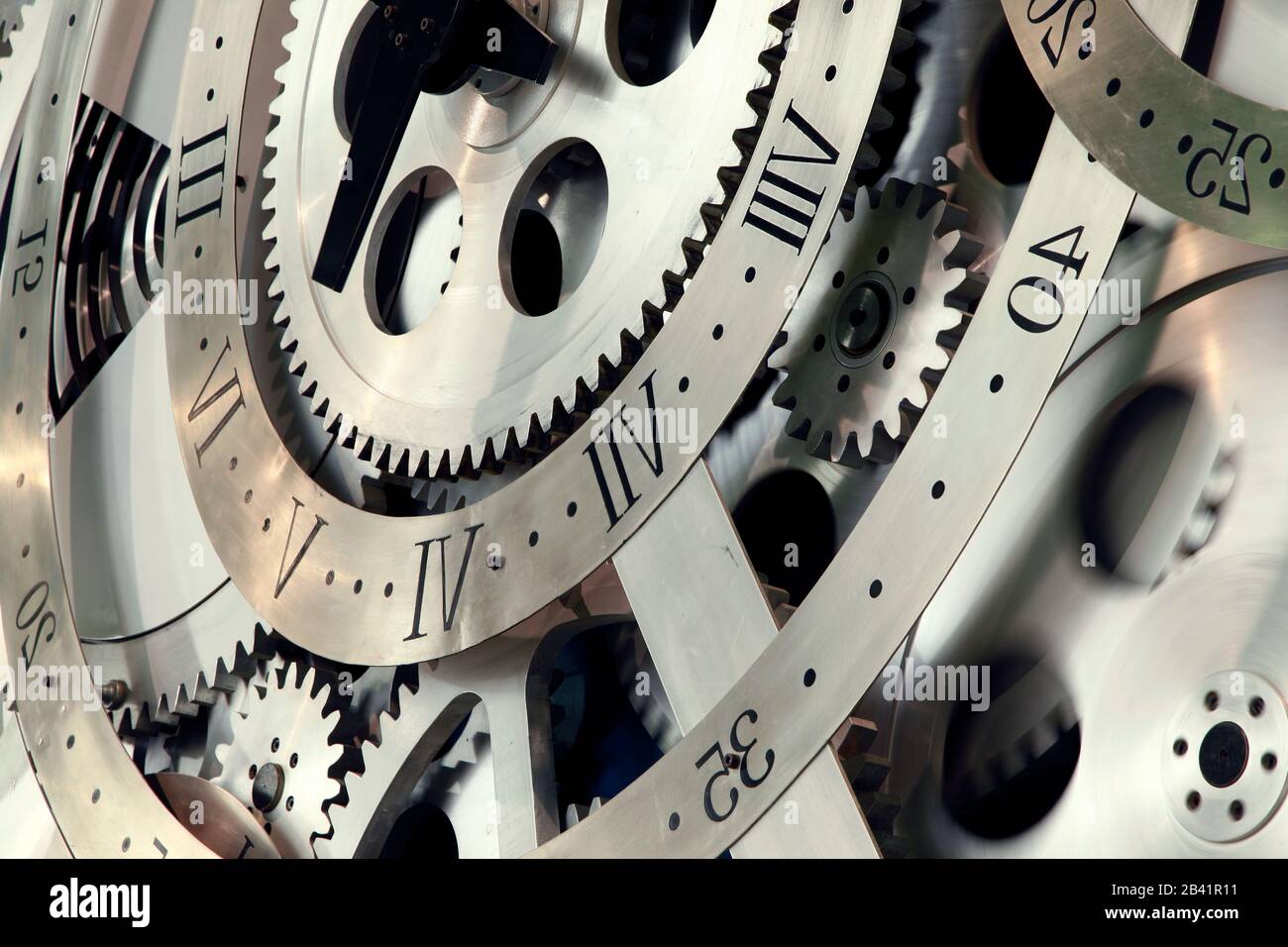 Rotating clock, close-up Stock Photo - Alamy