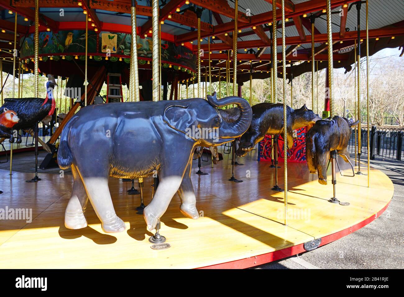 WASHINGTON, DC -22 FEB 2020- View of the Conservation Carousel, a ...