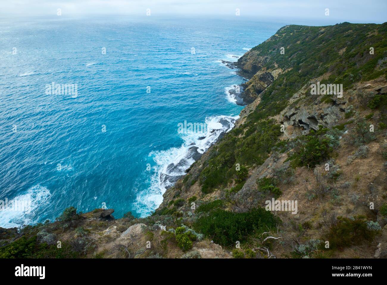 A view along the seal walk trail at Cape Bridgewater. Along the Great ...
