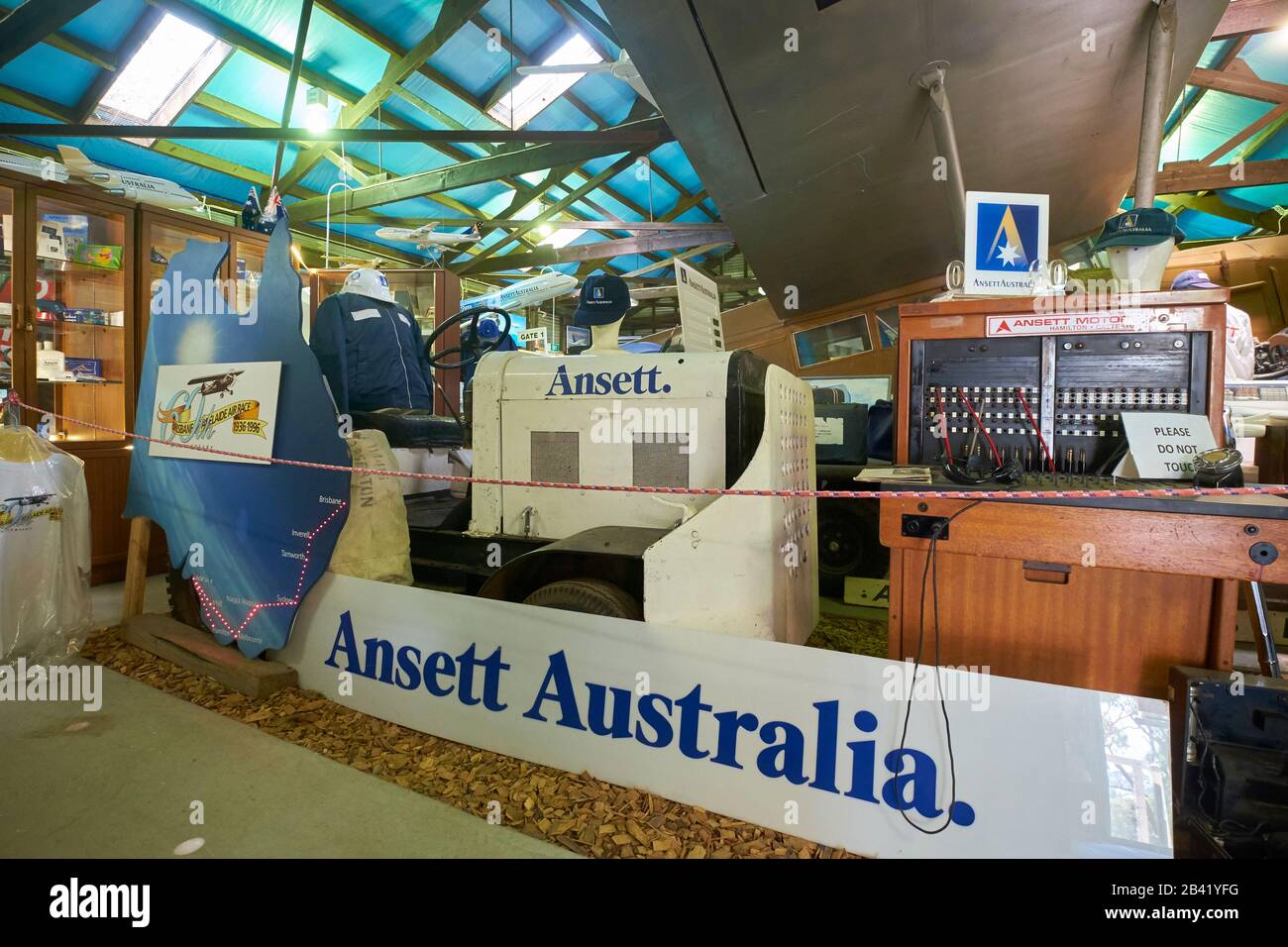 Artifacts at the museum for Ansett Airways, named for Sir Reginald ...