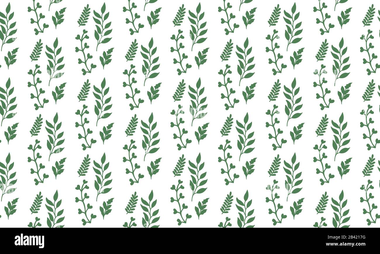 Modern Botanical leaf pattern background, with seamless flower design ...