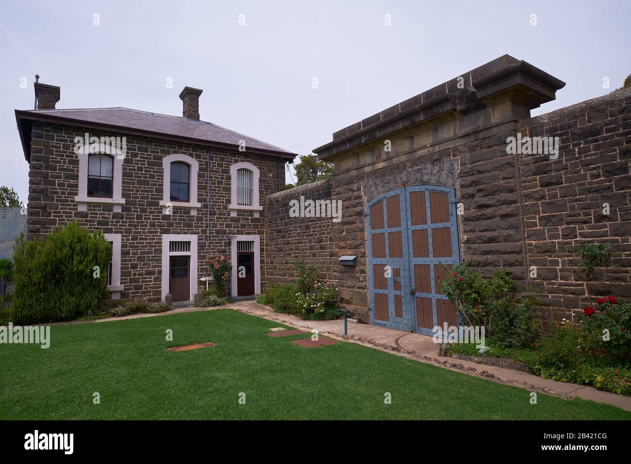 Inside courtyard of the J Ward goal (jail). In Ararat, Victoria ...