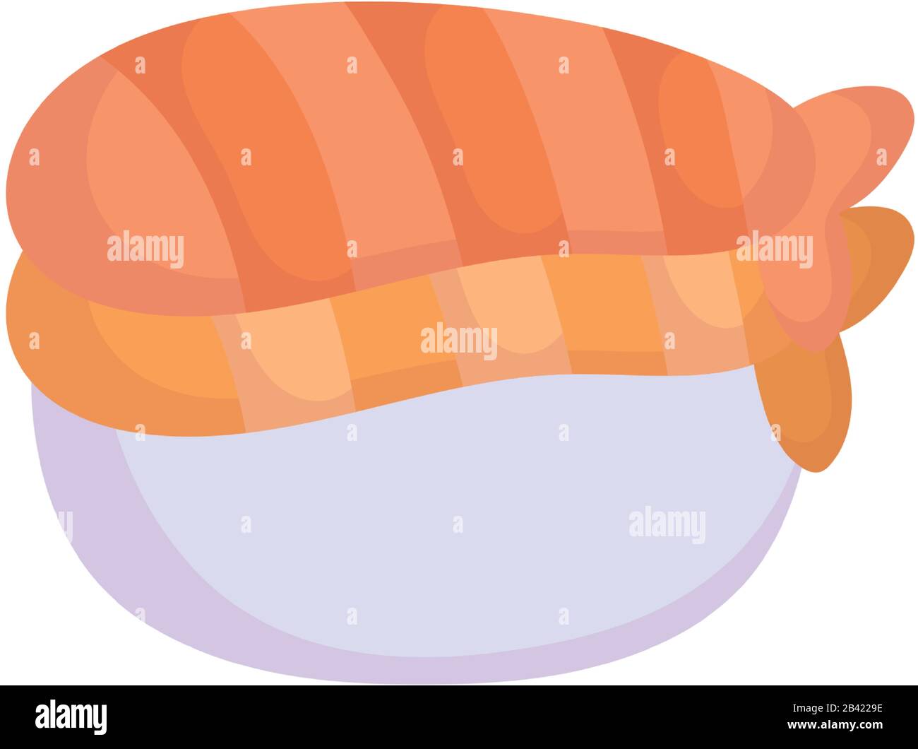 sushi fish seafood cartoon icon style design vector illustration Stock ...