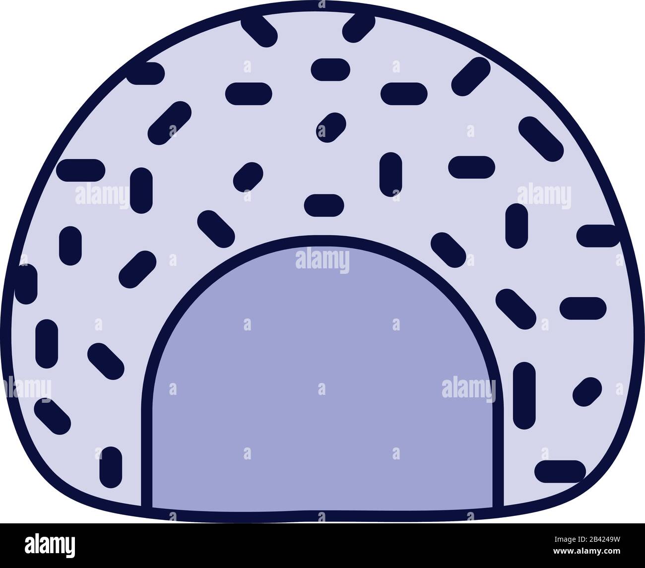 rice roll food cartoon icon style design vector illustration Stock ...