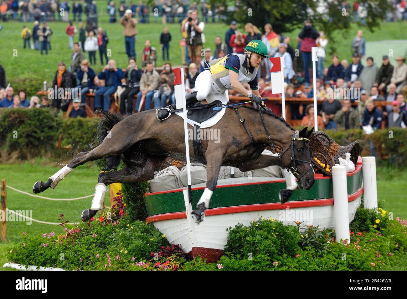 Sonja Johnson (AUS) riding Ringwould Jaguar - World Equestrian Games ...