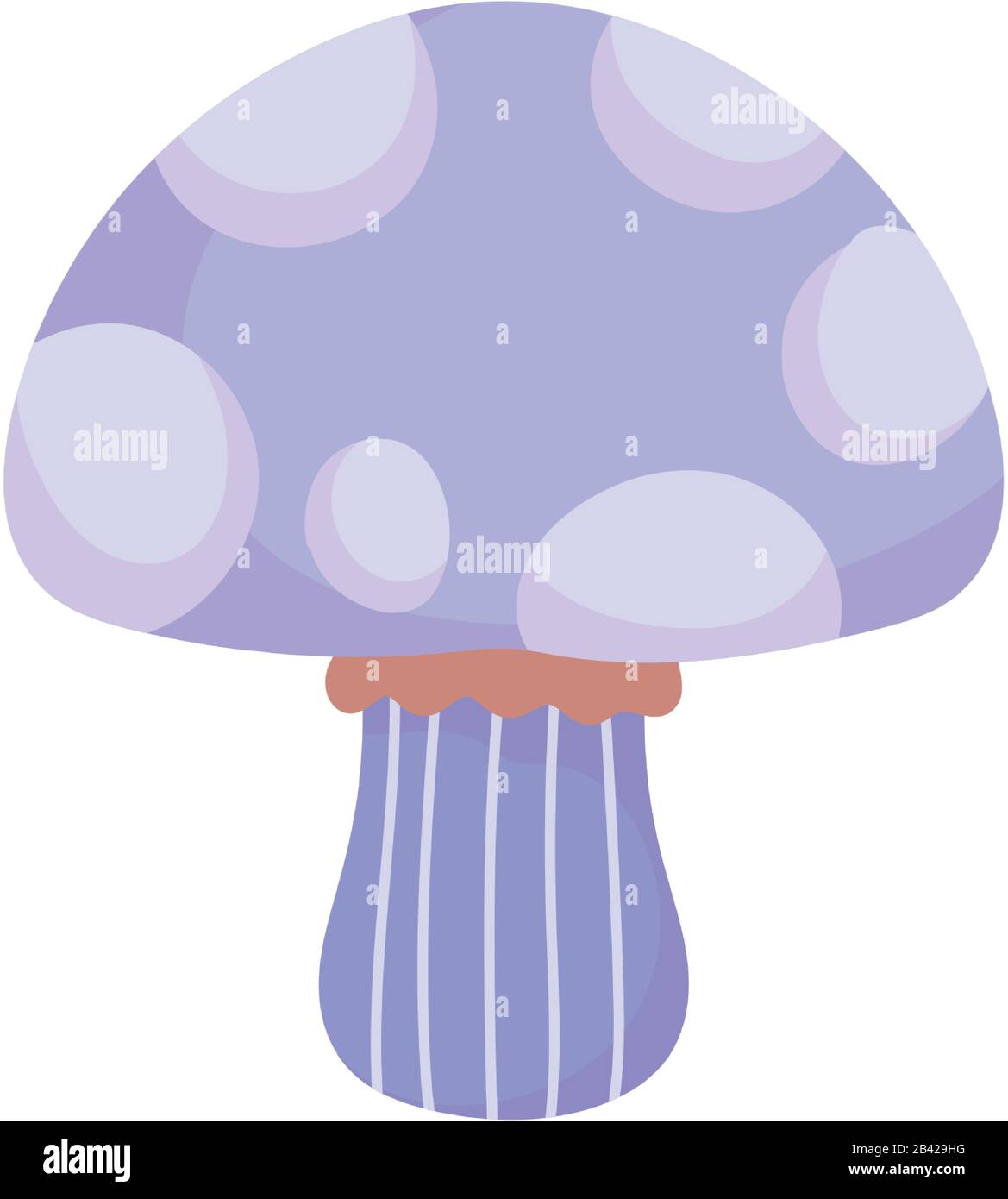 mushroom fresh food cartoon icon style design vector illustration Stock ...