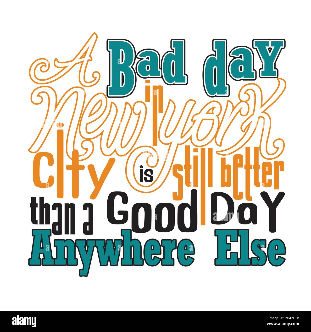 New york lettering in Cut Out Stock Images & Pictures - Alamy