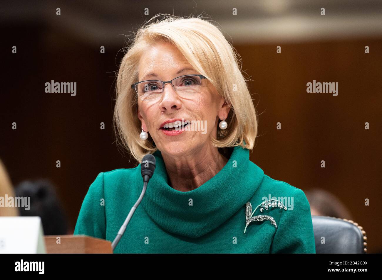 United states secretary of education betsy devos hi-res stock ...