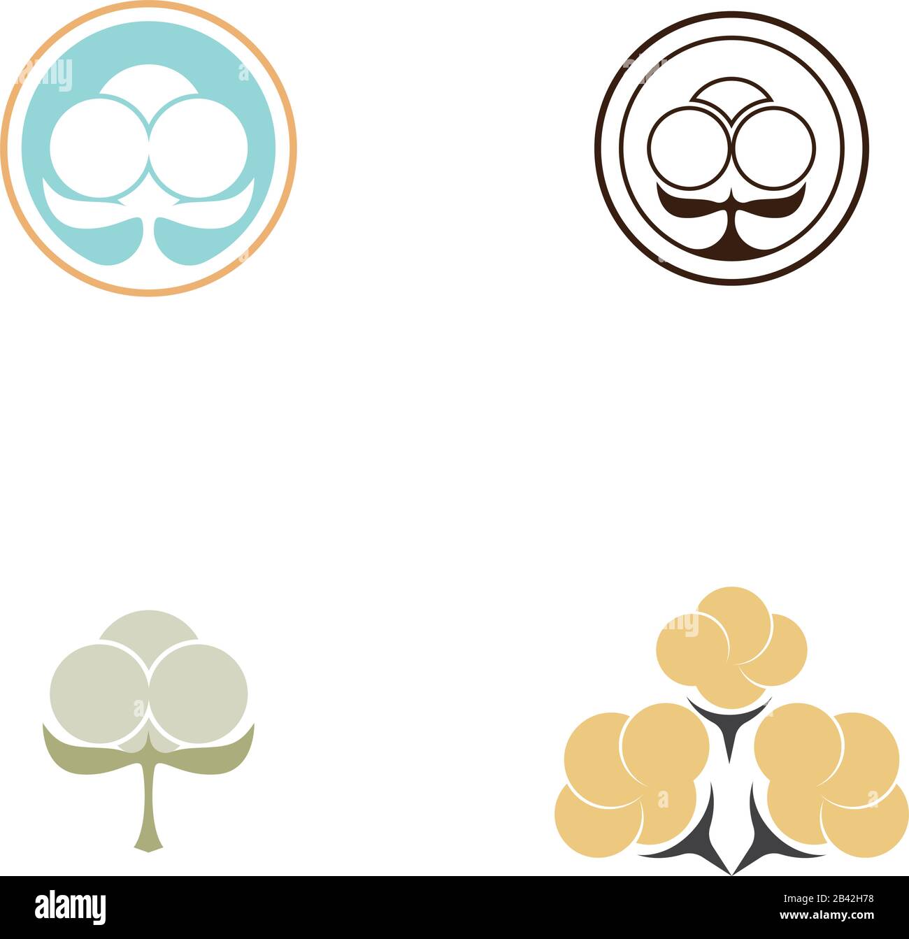 Cotton logo illustration vector design Stock Vector Image & Art - Alamy