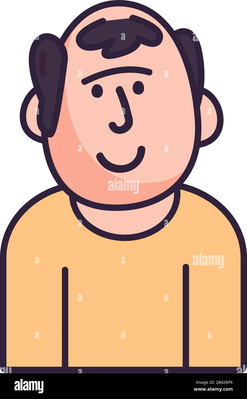 Avatar man fill style icon design, Boy male person people human social ...