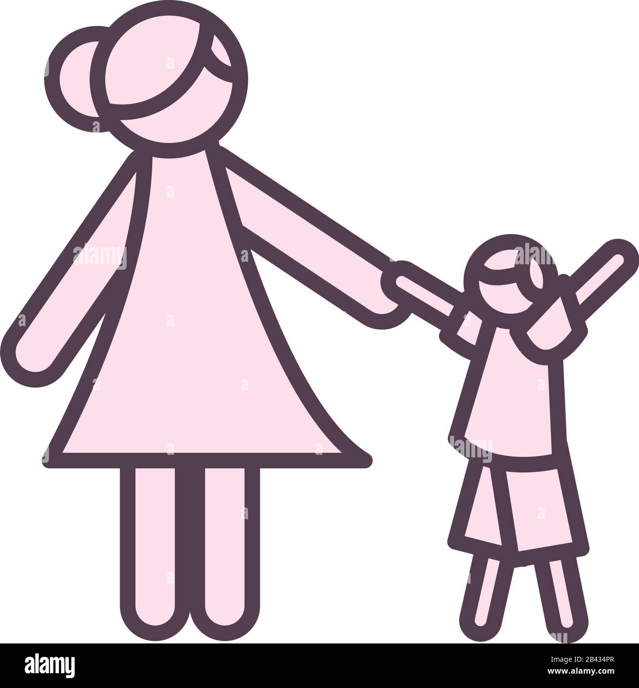 Portrait emotional woman boy Cut Out Stock Images & Pictures - Alamy