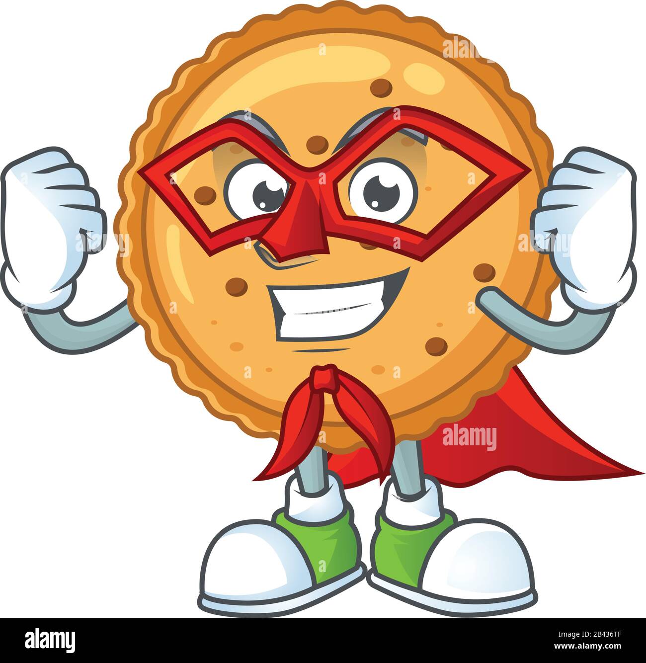 A friendly picture of peanut butter cookies dressed as a Super hero ...