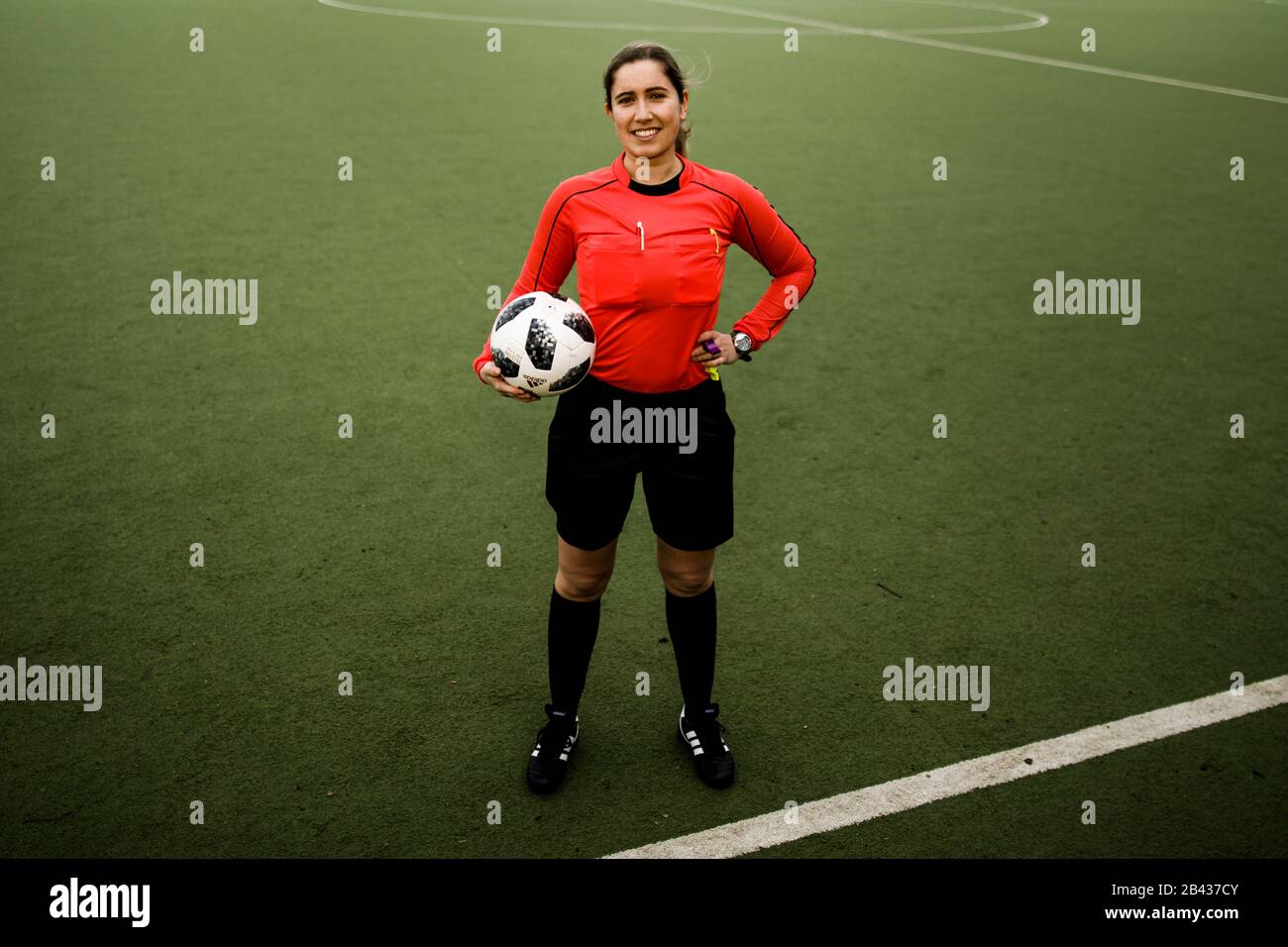 Berlin, Germany. 01st Mar, 2020. Laura Messingfeld, football referee ...