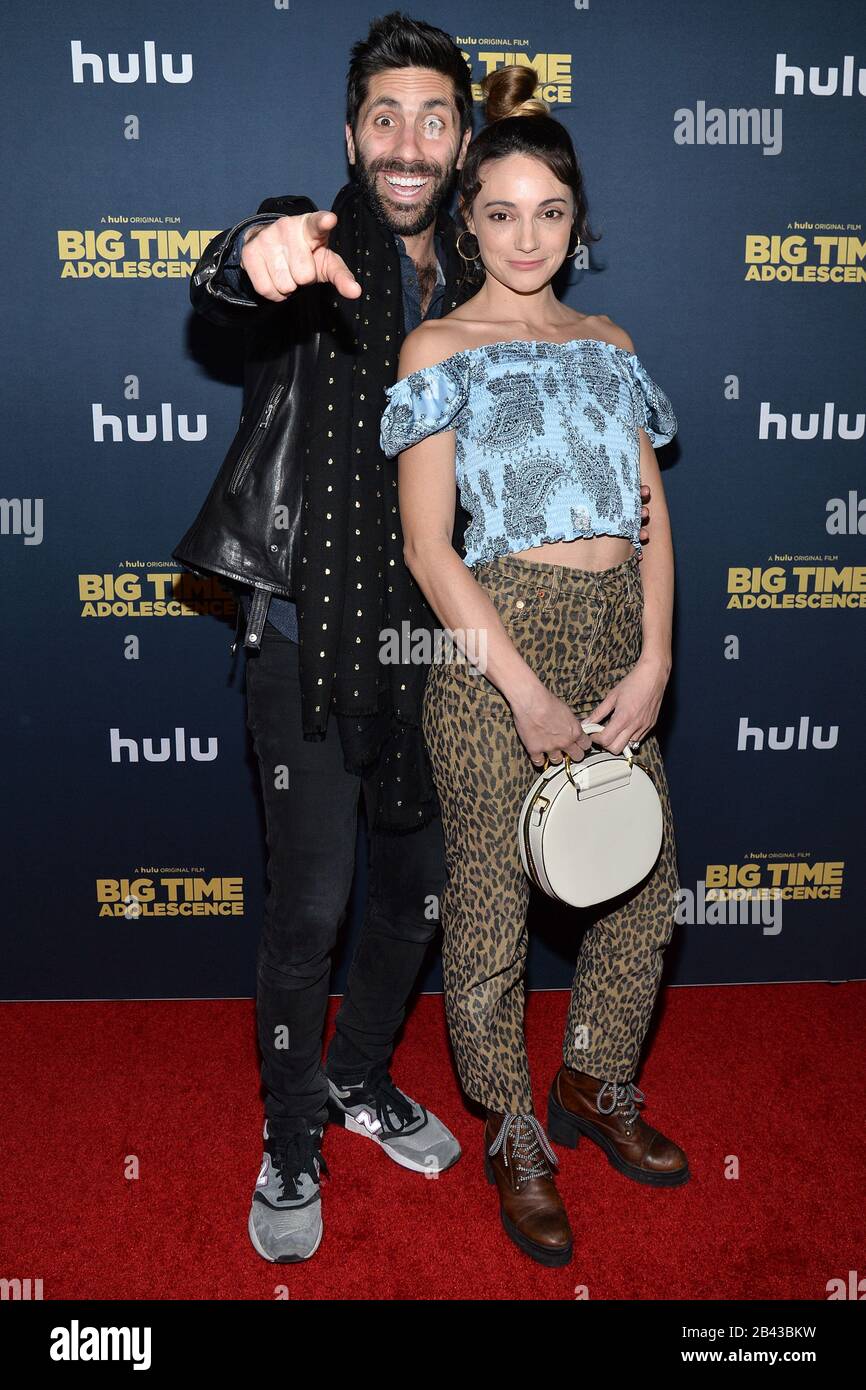 New York, USA. 05th Mar, 2020. (L-R) Nev Schulman and Laura Perlongo ...